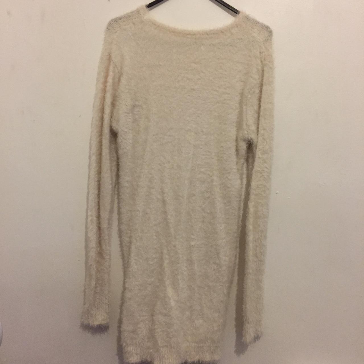 Extremely soft white fluffy oversized jumper Very... - Depop