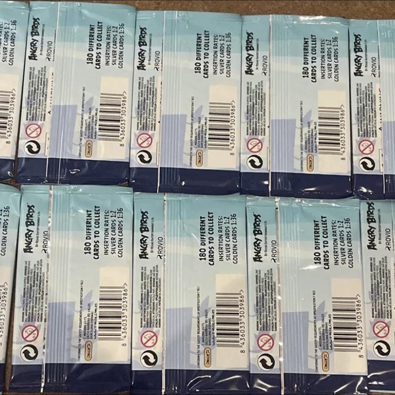 ANGRY BIRDS Trading Cards Pack New Sealed 10 Packs... - Depop