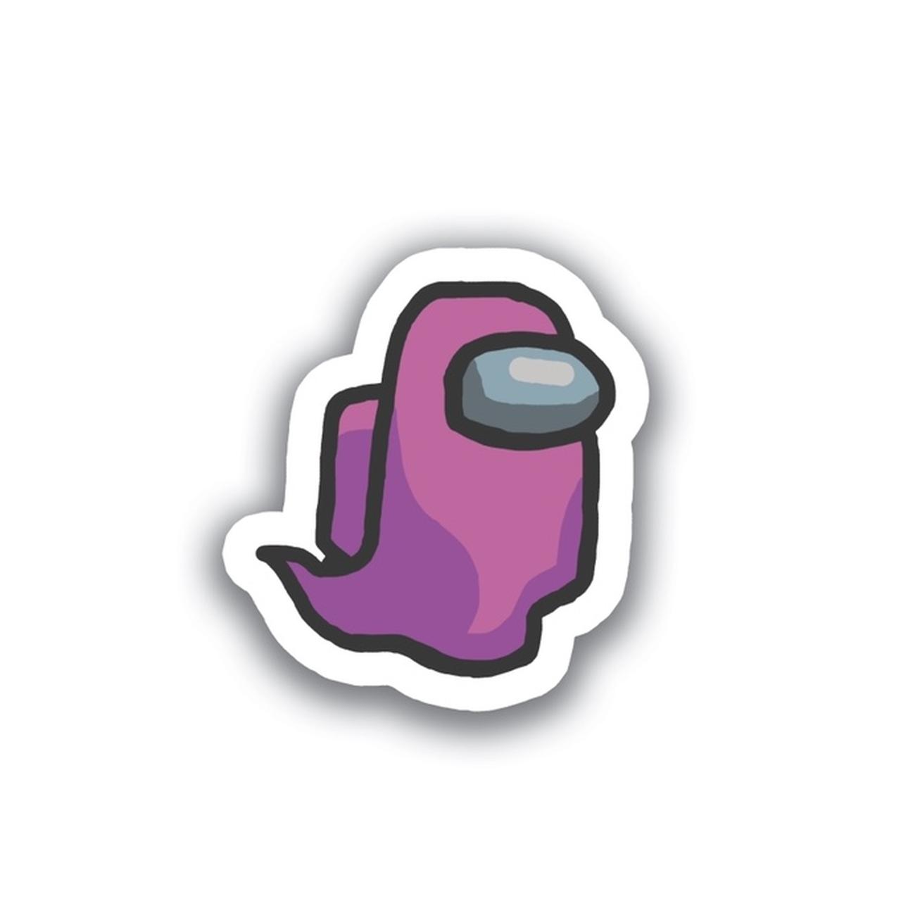 Among Us pink ghost crewmate sticker $1.50 Free... - Depop
