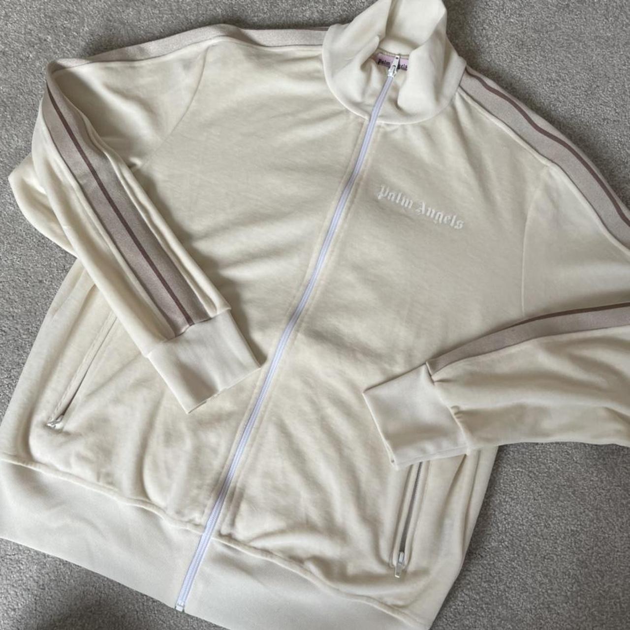 Palm Angels Velour Track Top worn once 9/10 dm for... - Depop