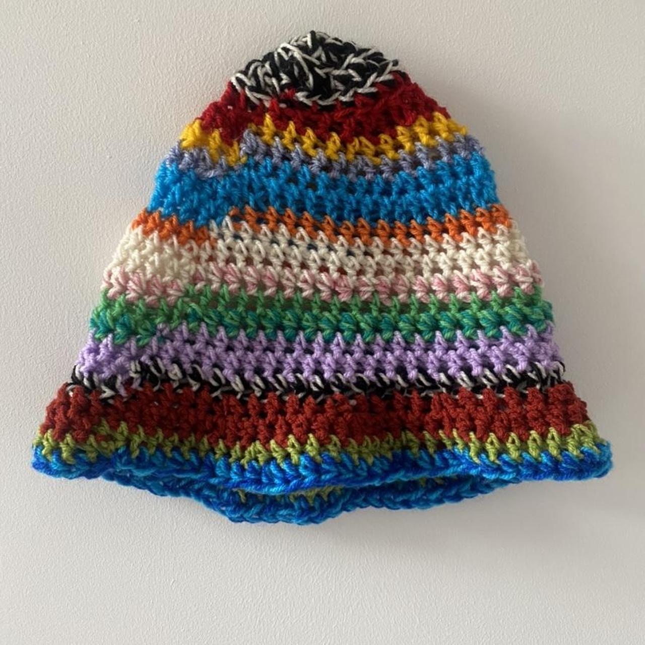Handmade multi-coloured bucket hat 🌈 #handmade... - Depop