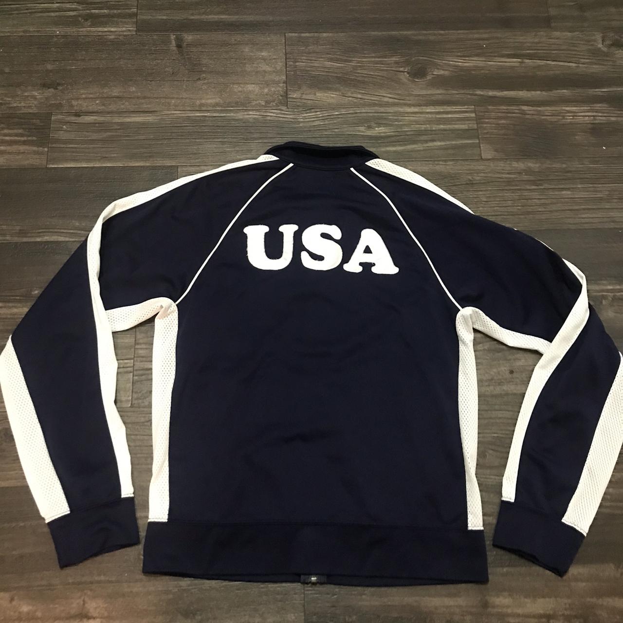 Roots Men's Navy and White Jacket | Depop