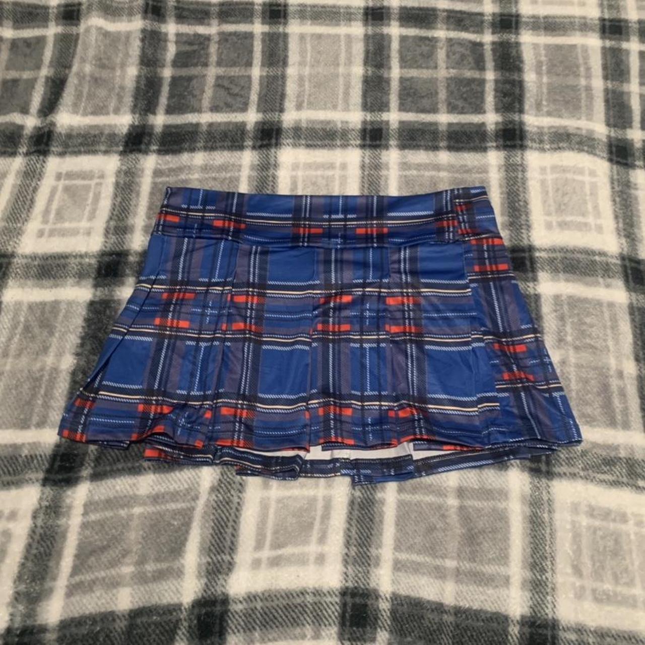 YANDY LINGERIE SHORT PLAID SCHOOL GIRL SKIRT SIZE... - Depop