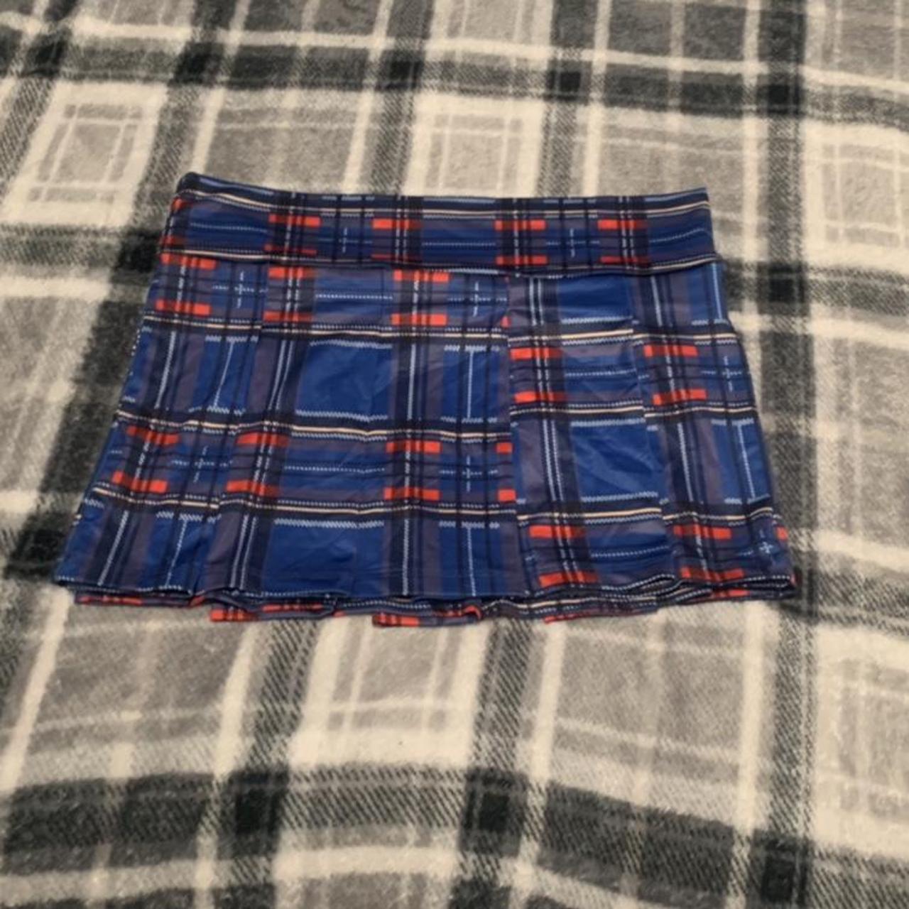 YANDY LINGERIE SHORT PLAID SCHOOL GIRL SKIRT SIZE... - Depop