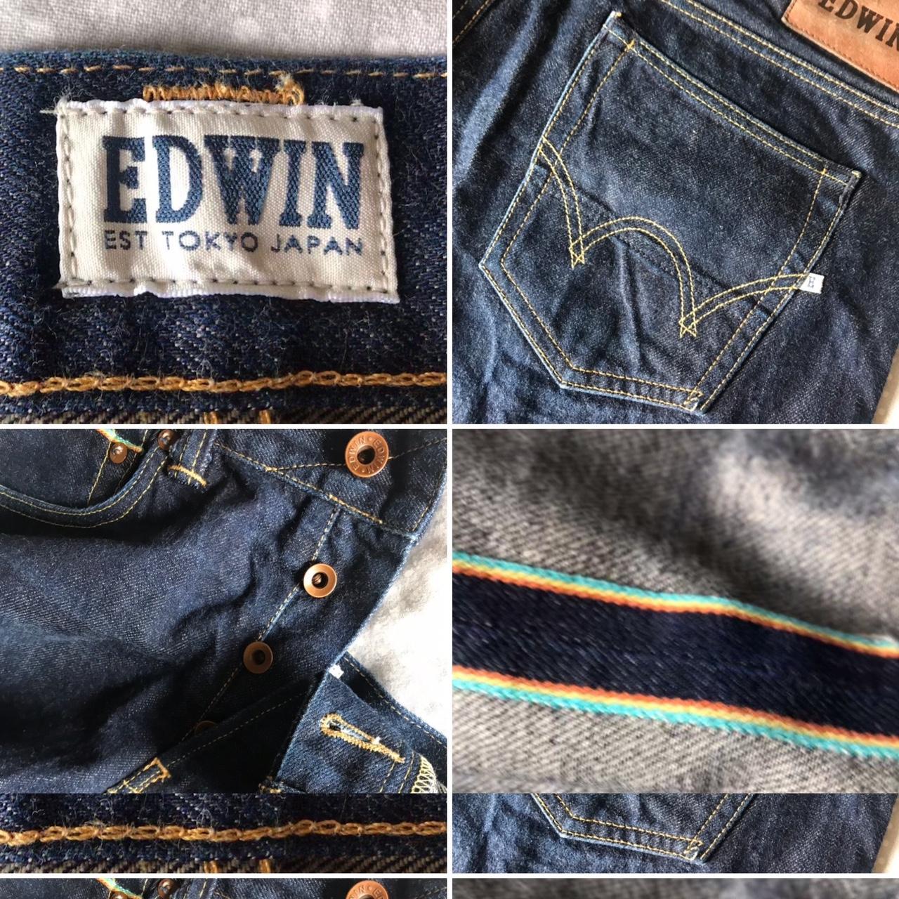 Vintage Edwin jeans LIMITED EDITION RAINBOW... - Depop