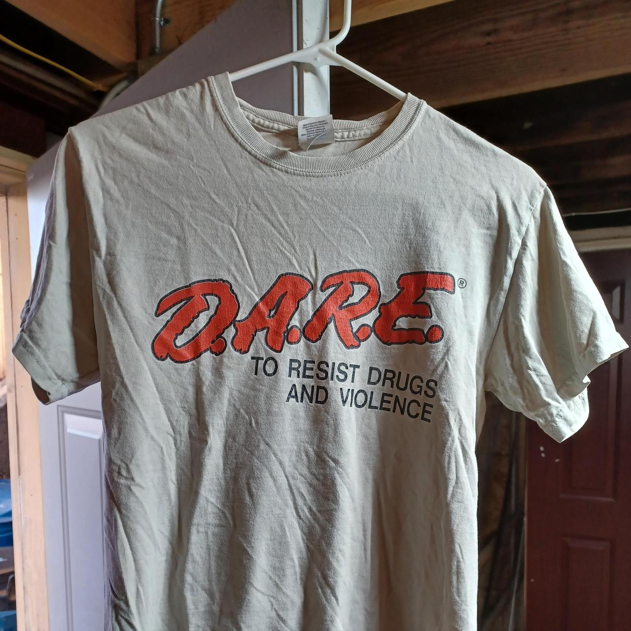 Y2K DARE! Shirt size small. Fits a mens small/womens... - Depop