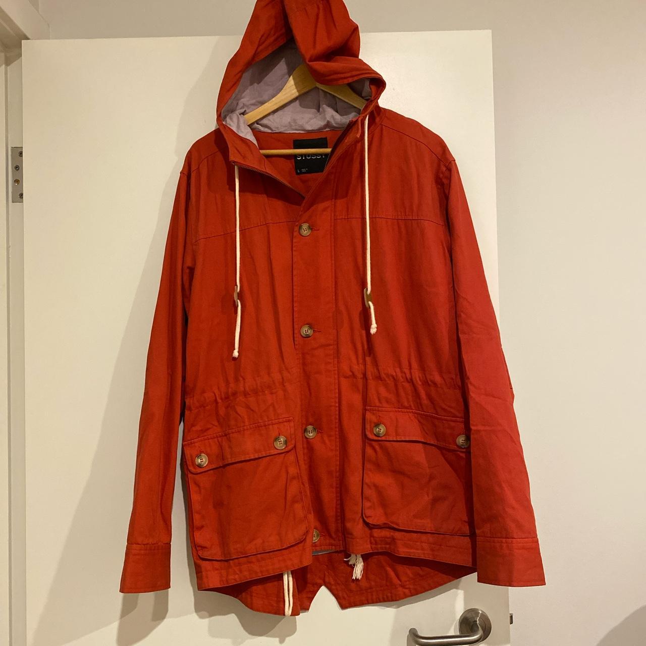 Stussy Red Jacket. Size Large #Stussy #jacket... - Depop