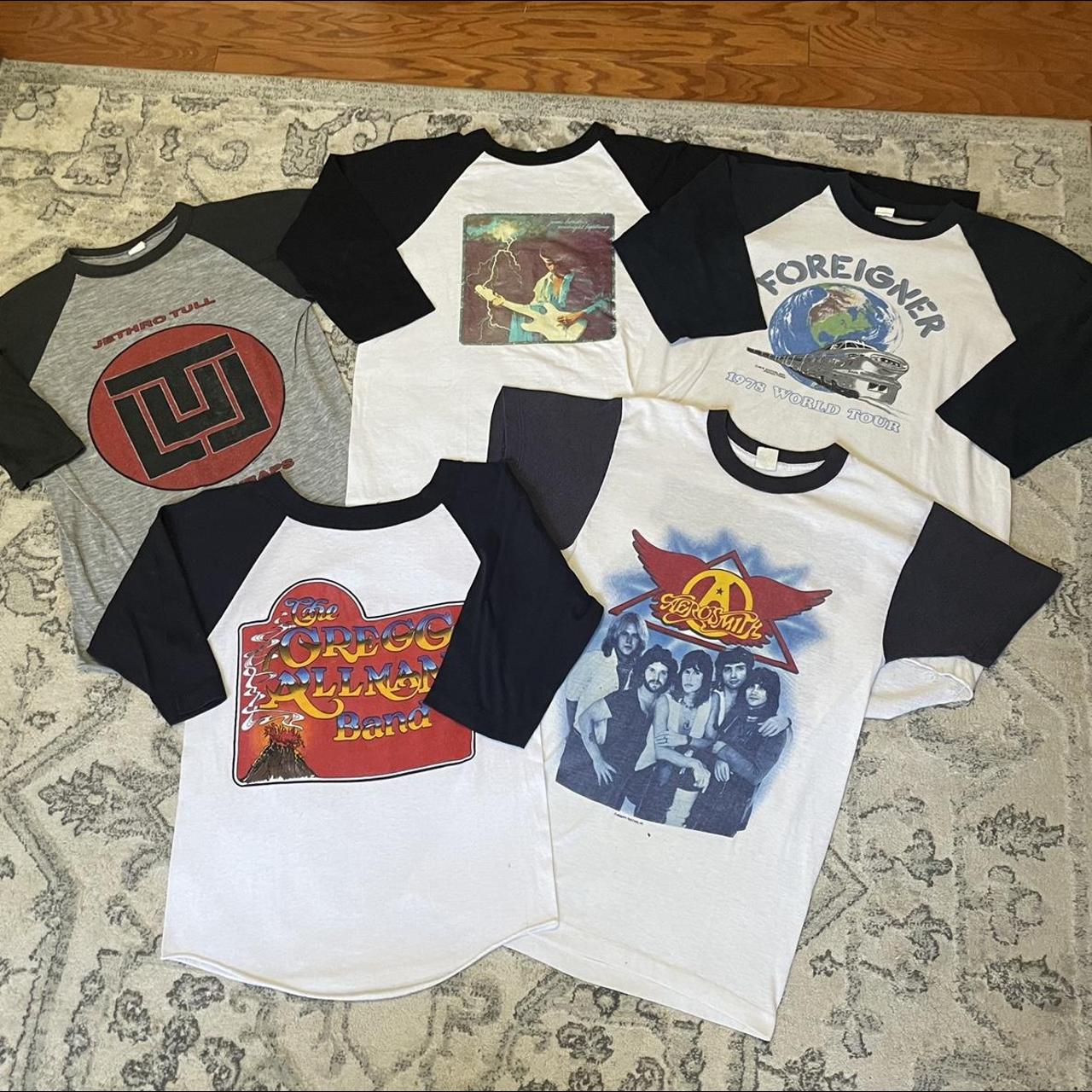 Vintage band shirt bundle 5 tees all medium except... - Depop
