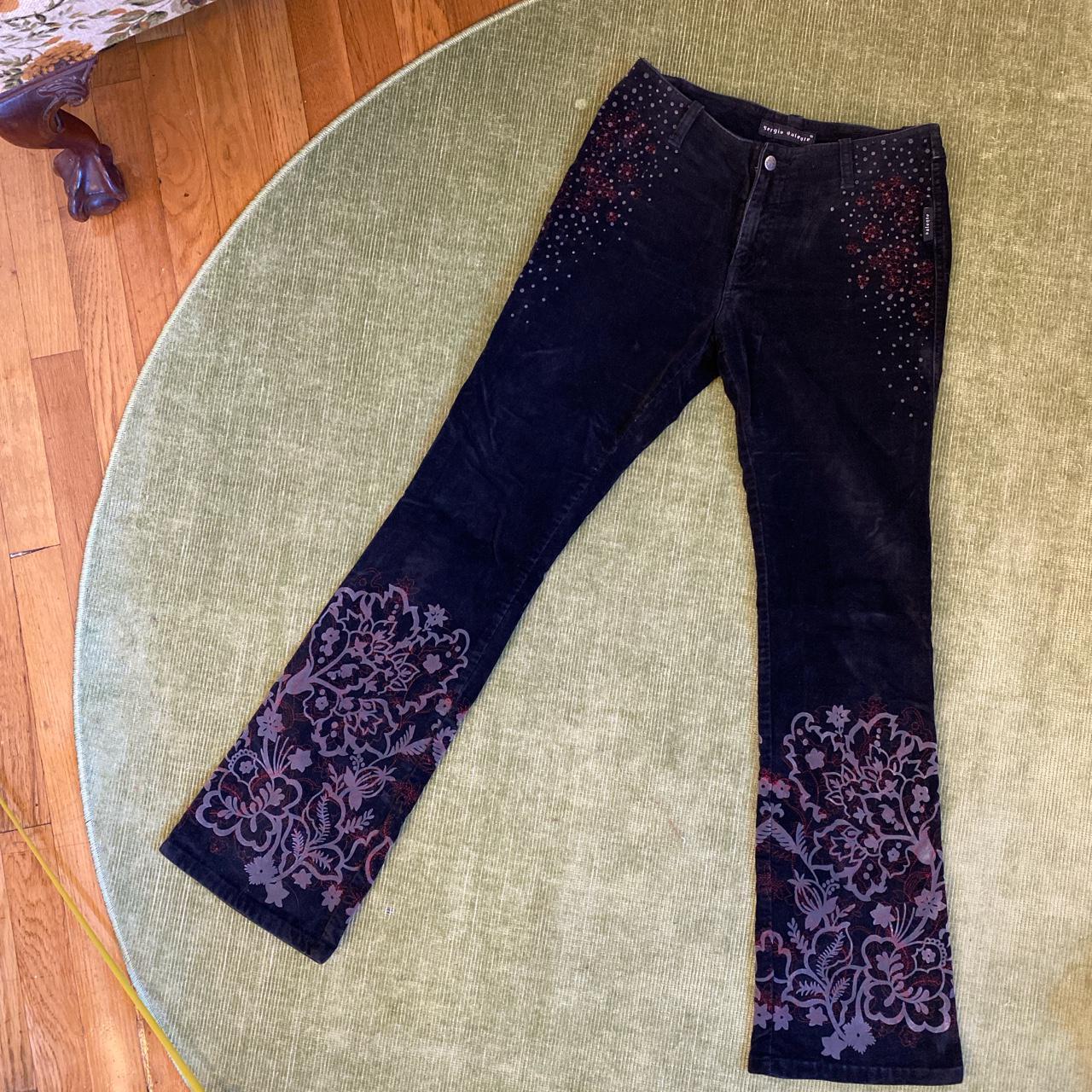 rare low rise flare sergio valente y2k cords with... - Depop