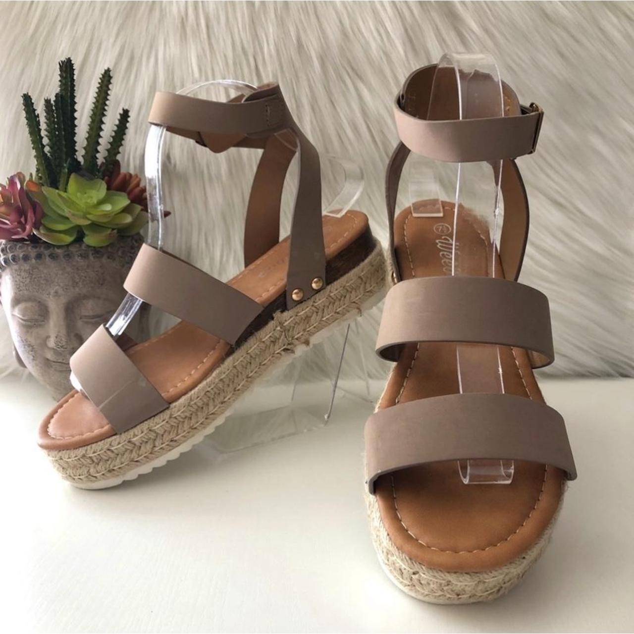 Miranda Tan Espadrilles Size 7.5 Cute summer... - Depop