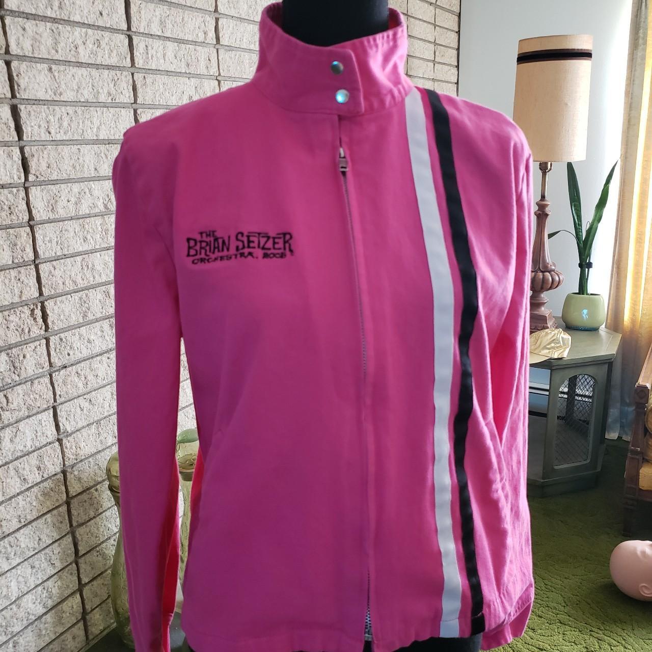 Rare Brian Setzer Orchestra tour jacket Bubble gum... - Depop