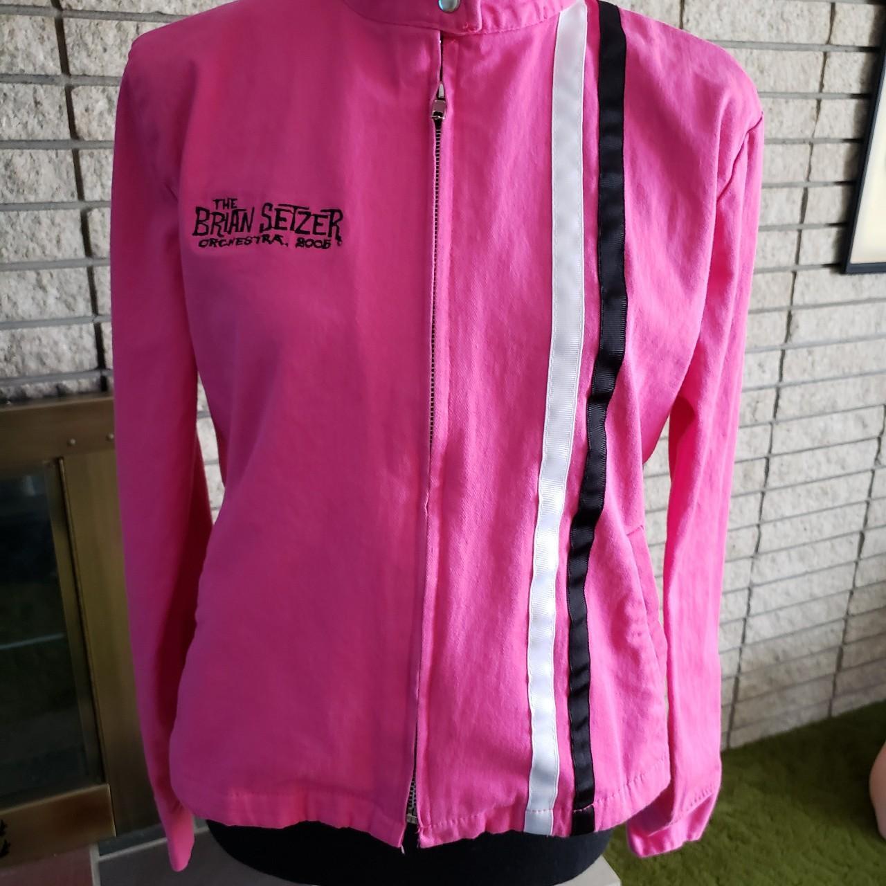 Rare Brian Setzer Orchestra tour jacket Bubble gum... - Depop