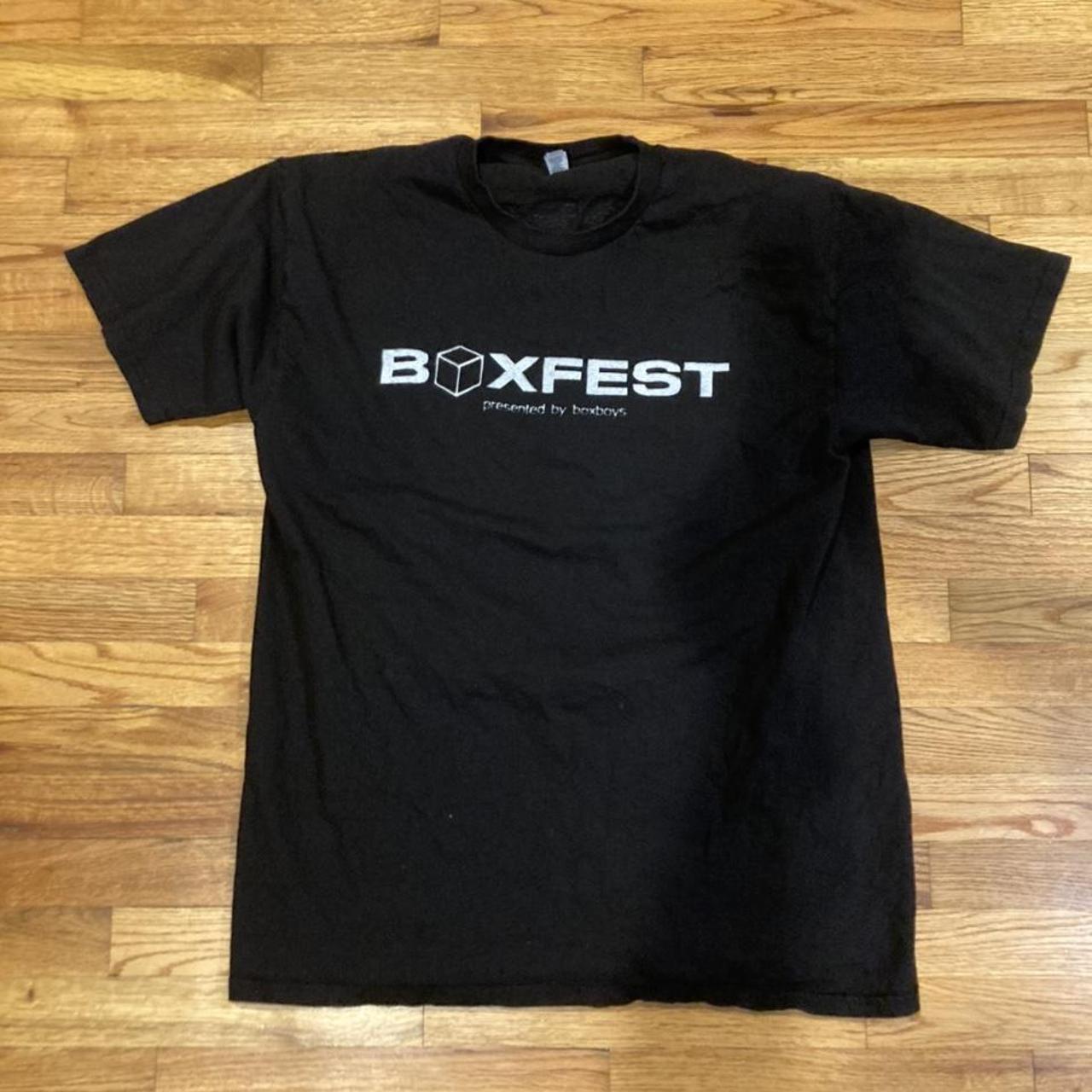 BOXFEST 2022 TEE SIZE LARGE PRINT ON BACK IS... - Depop