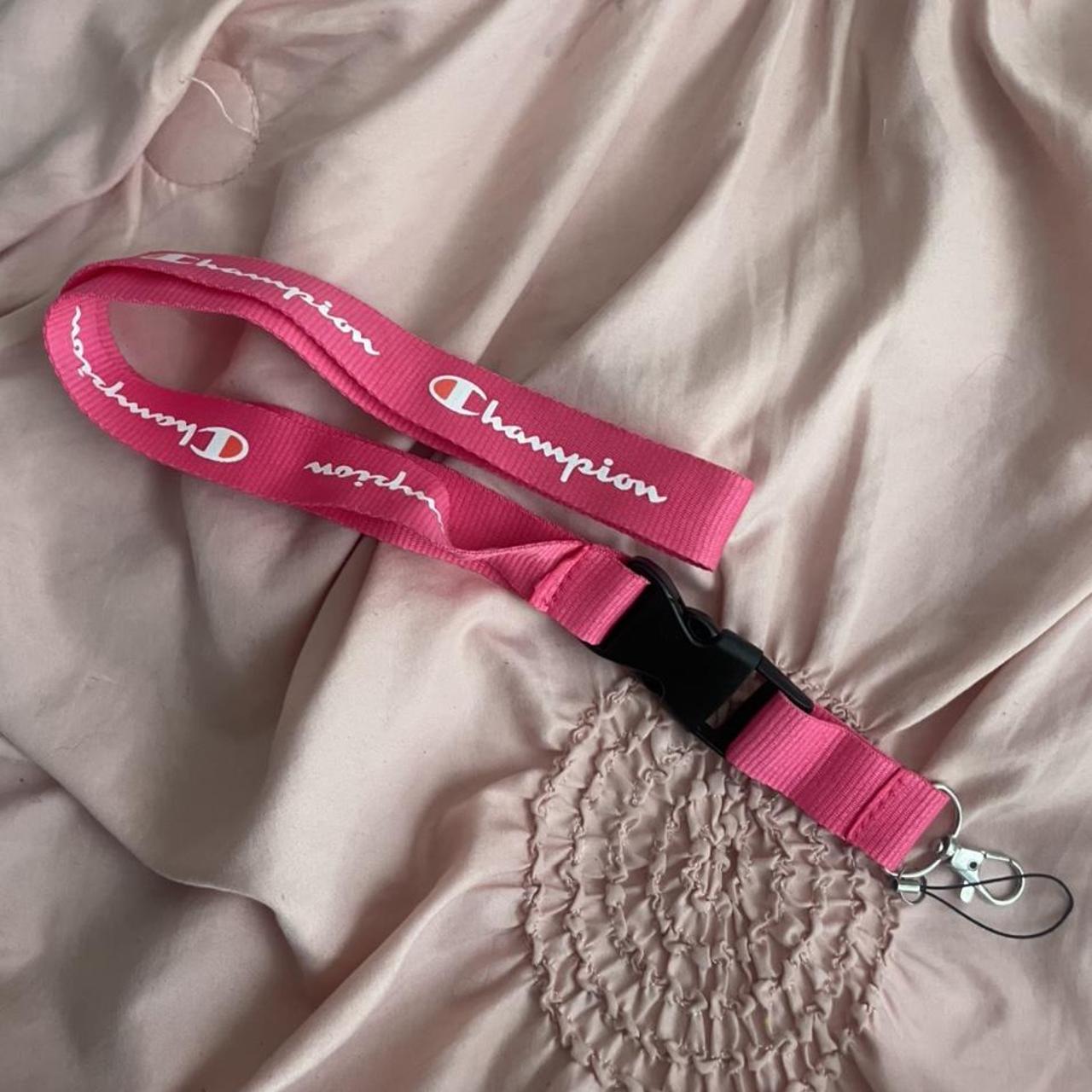 pink champion landyard #champion #landyard #depop - Depop