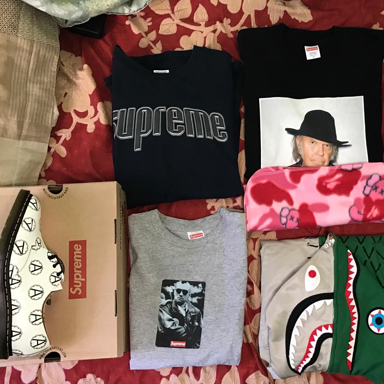 Supreme Hypnotized Minds Navy Sz M $150 Niel Young... | Depop