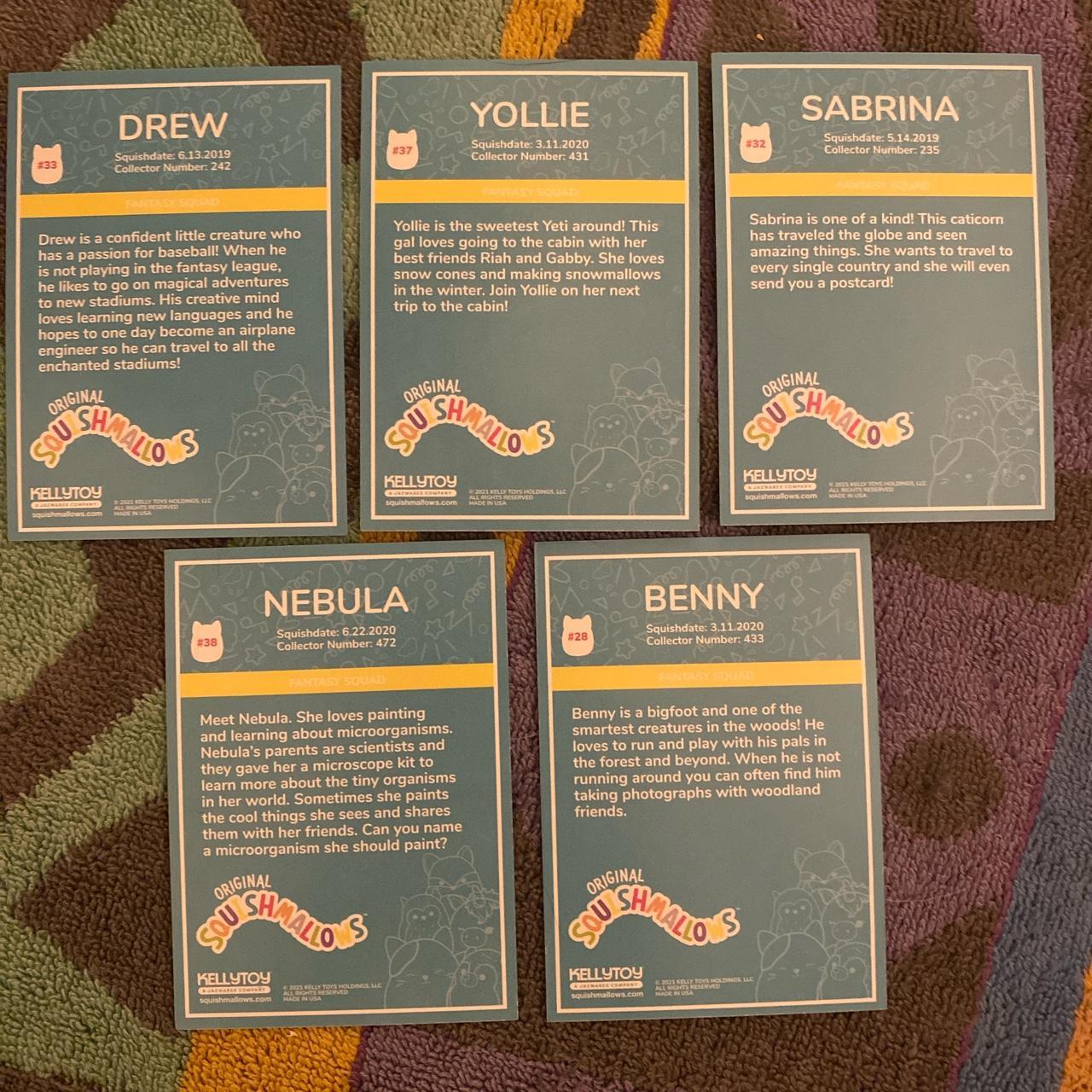 Squishmallow trading cards for sale, $1 each! Please... - Depop