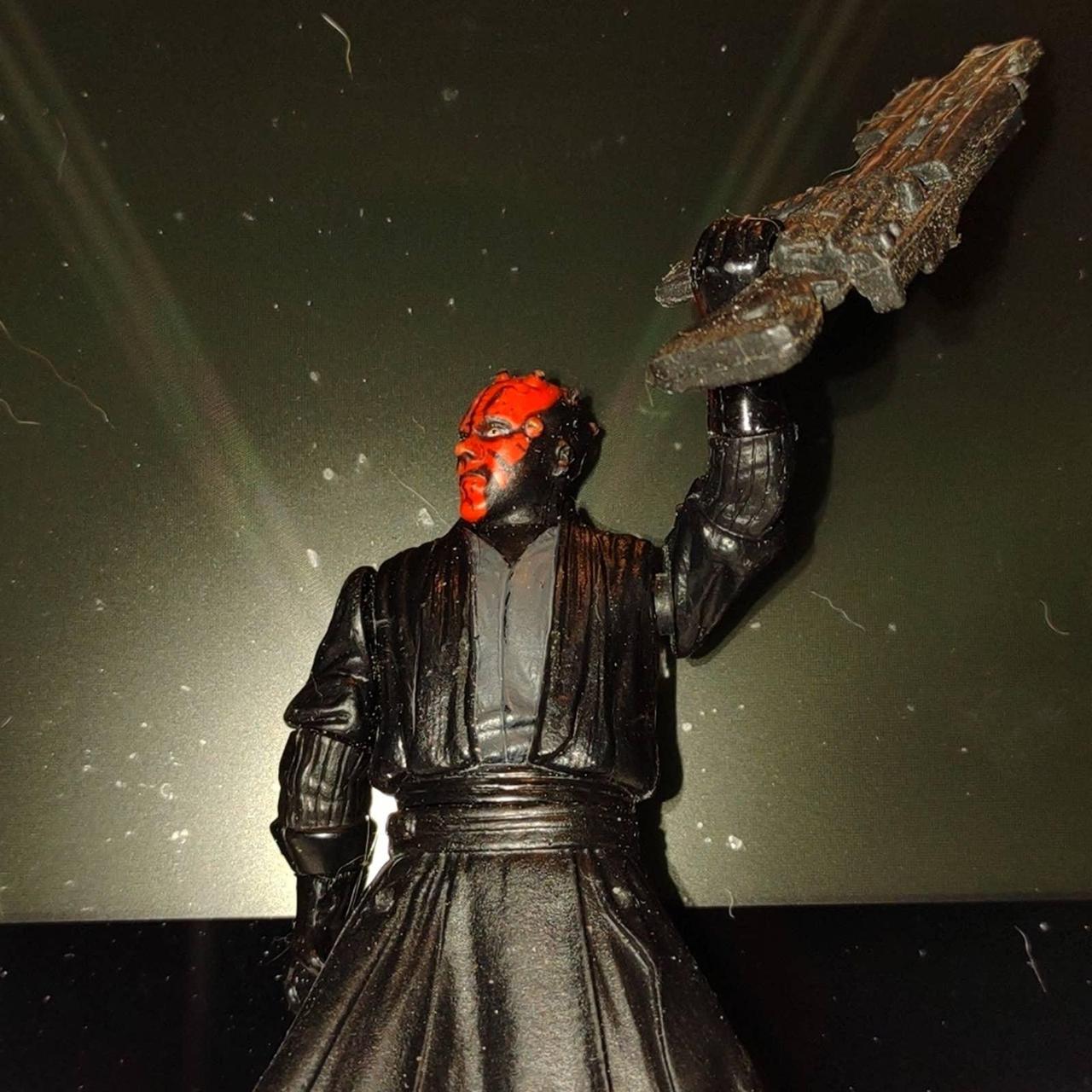 Vintage toy action figure~red and black face with... - Depop