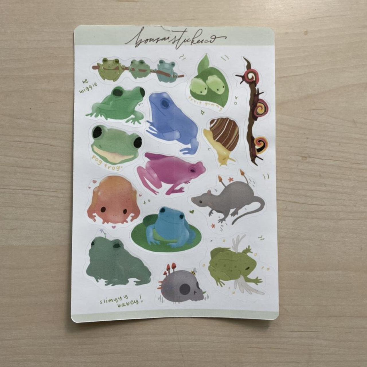 froggo sticker sheet (from my etsy shop... - Depop