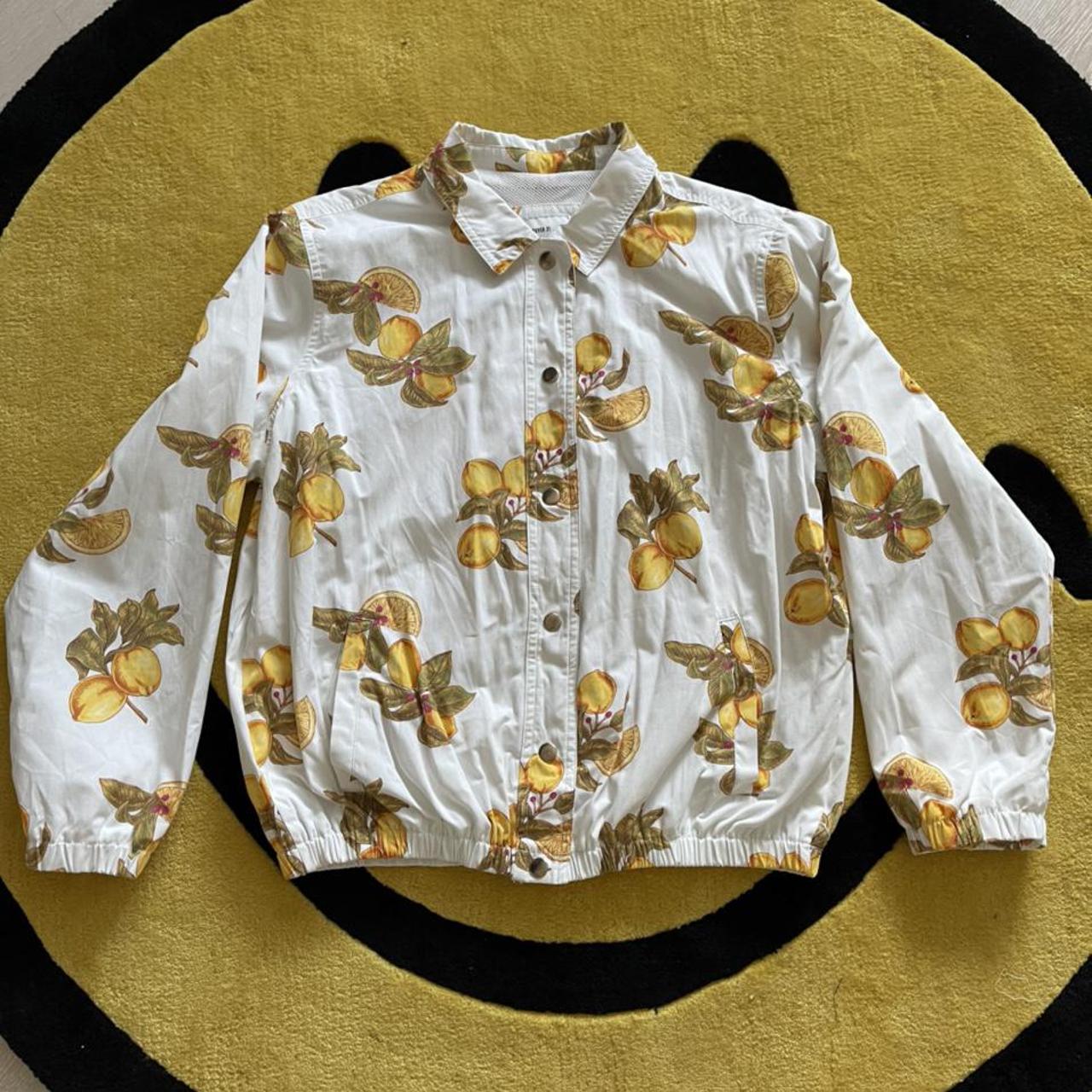 Lemon Print Coach/Track Jacket #lemon #trackjacket... - Depop
