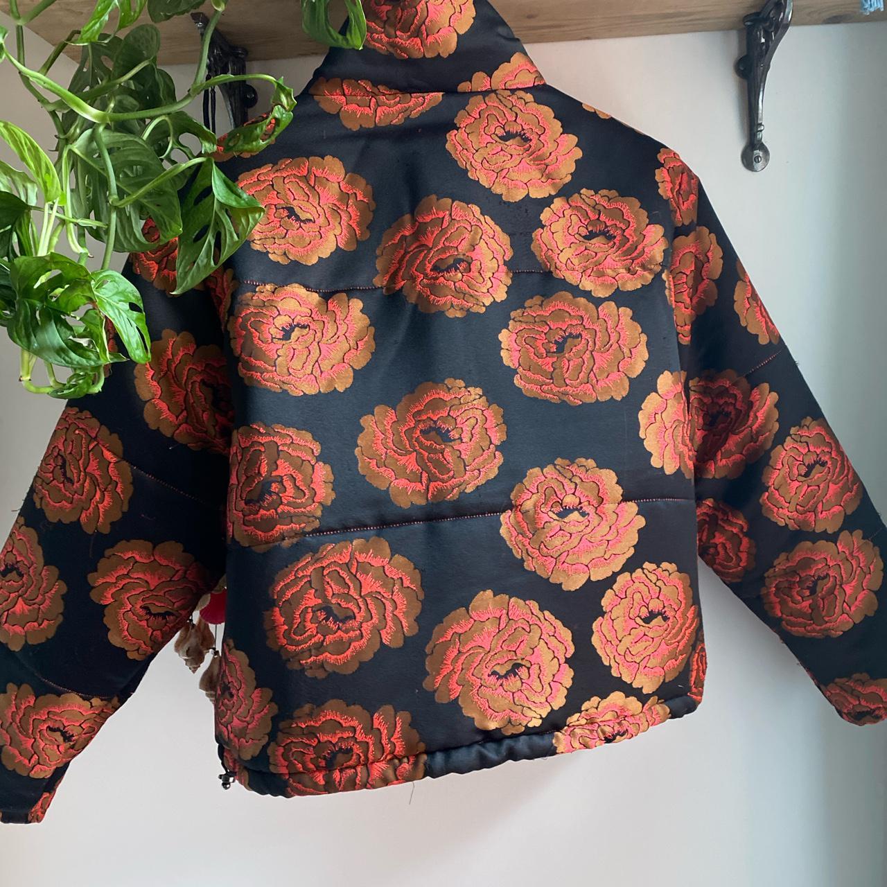 ASOS puffer jacket in beautiful striking fabric.... - Depop