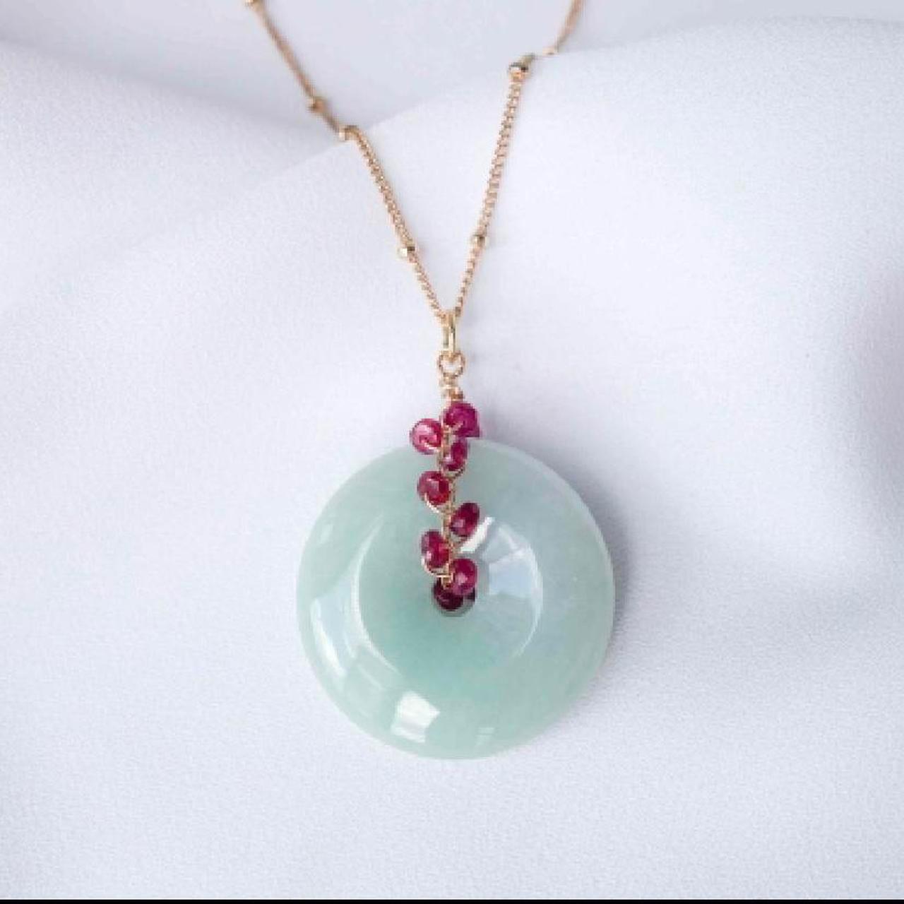Jade and Ruby necklace 💚 ️ About Jade Jade is a... | Depop