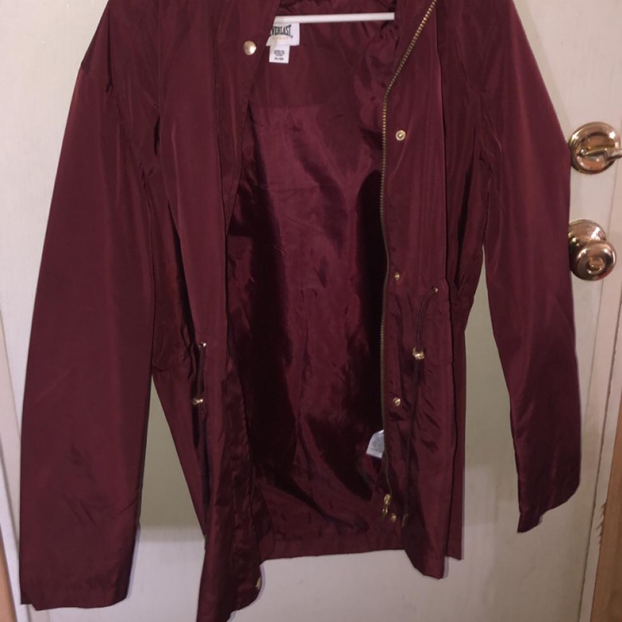 Everlast Women's Burgundy Jacket | Depop