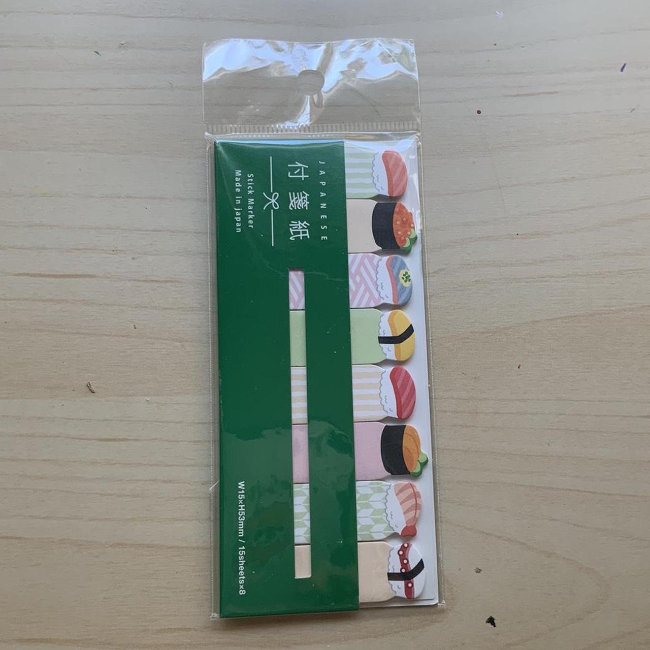 sushi themed sticky notes perfect for marking books... - Depop
