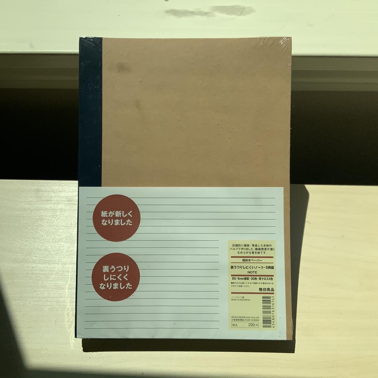 Muji lined notebook 5 pack B5 size Ideal for... - Depop