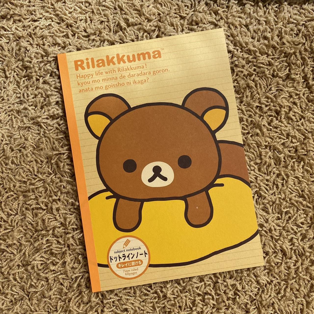 Rilakkuma a4 notebook (60 pages) Has rilakkuma... - Depop