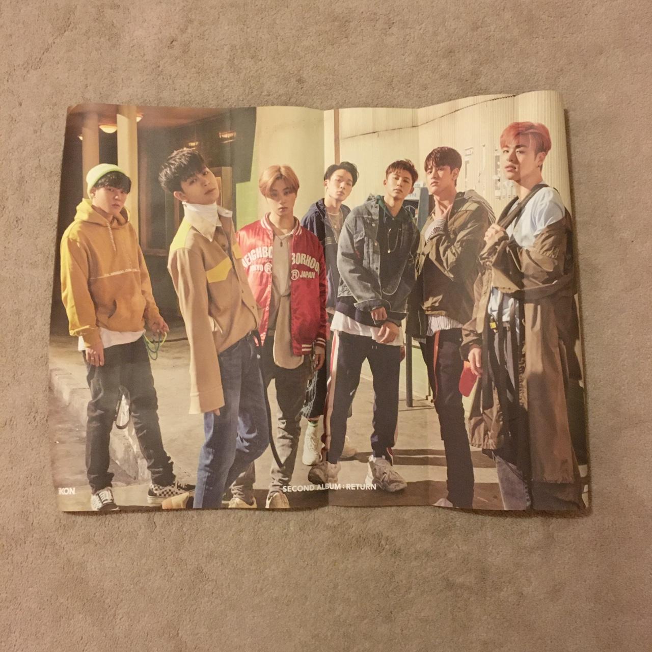 ikon second album “return” group poster with hanbin!... - Depop