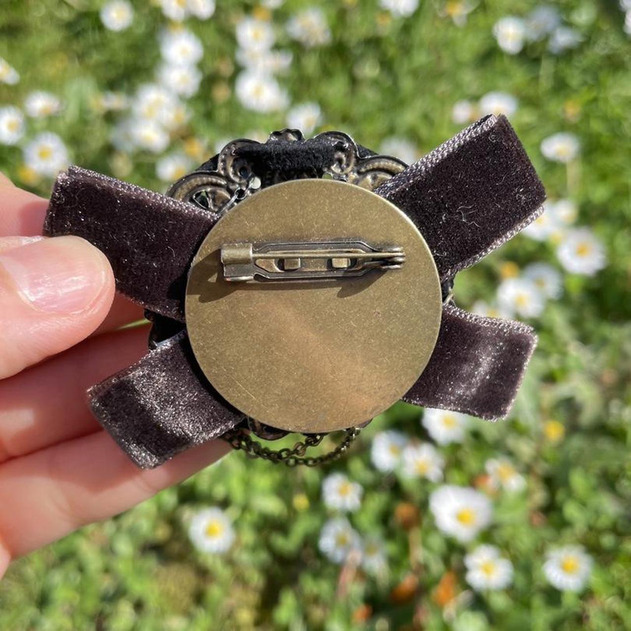 Handmade elegant ribbon brooch Handmade by my... - Depop