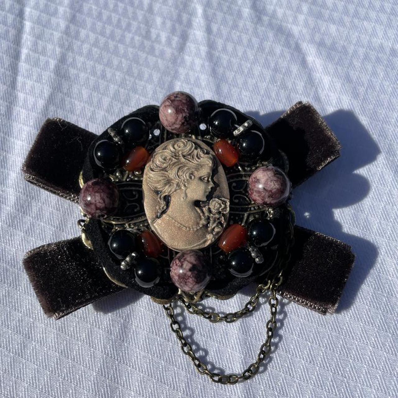 Handmade elegant ribbon brooch Handmade by my... - Depop