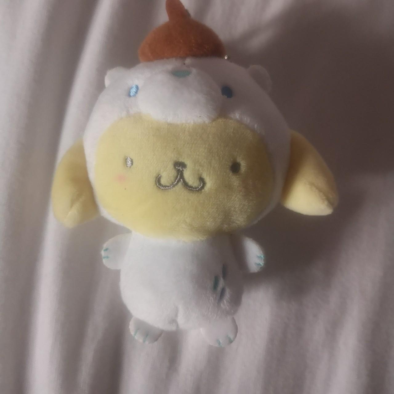 Sanrio pom pom purin ice friends plush keychain... - Depop