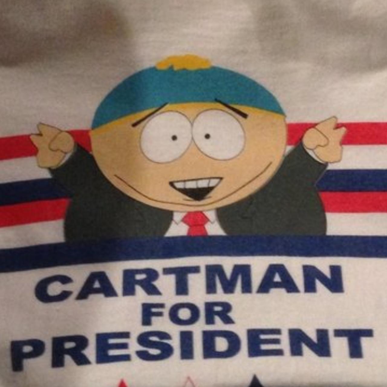 South Park Cartman president long sleeve shirt... - Depop