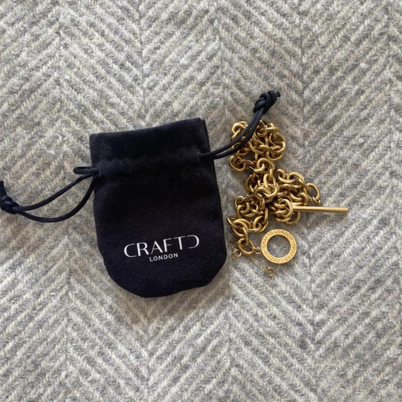 Craftd London gold toggle necklace - good as new!... - Depop