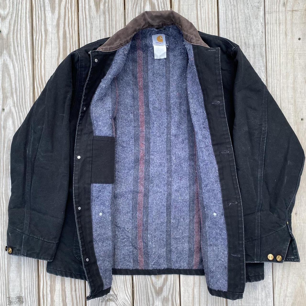 Vintage Carhartt Duck Chore Coat Blanket... - Depop