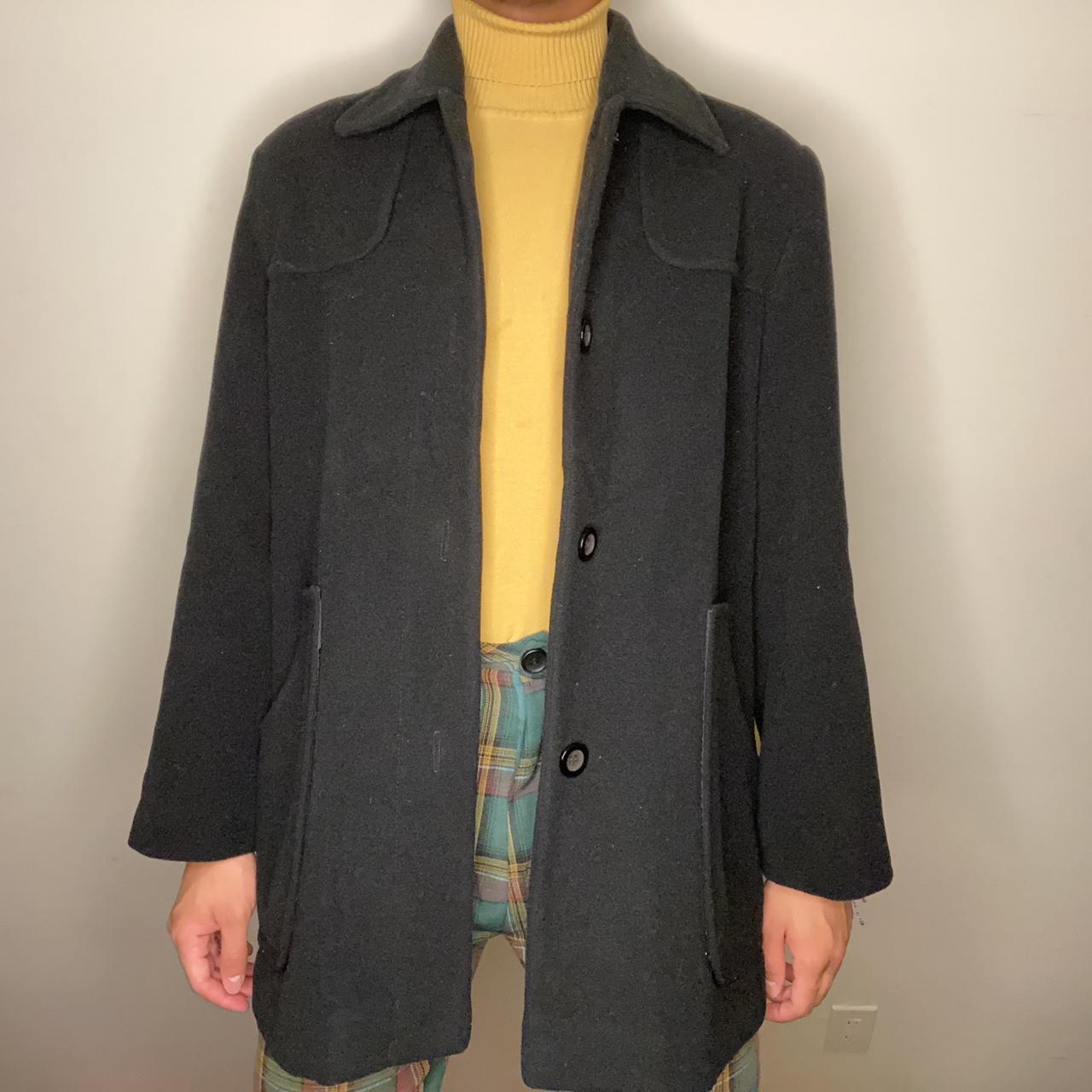 SLEEK BLACK TRENCH Very slimming black trench.... - Depop