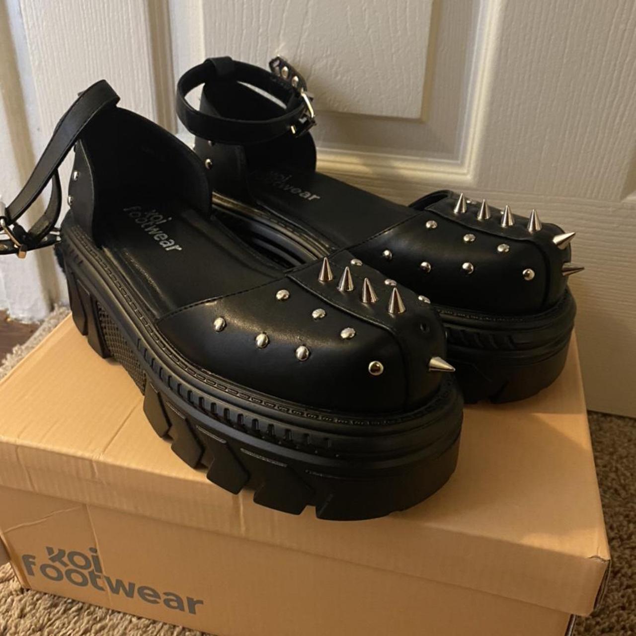 Koi Footwear Women's Black Sandals | Depop