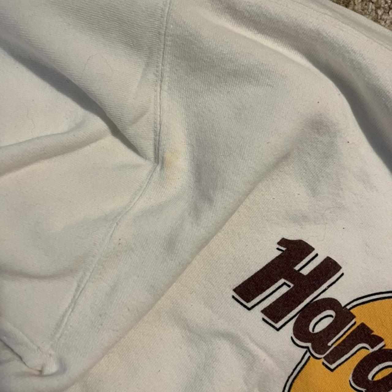 80s HARD ROCK CAFE CHICAGO VINTAGE SWEATSHIRT size... - Depop