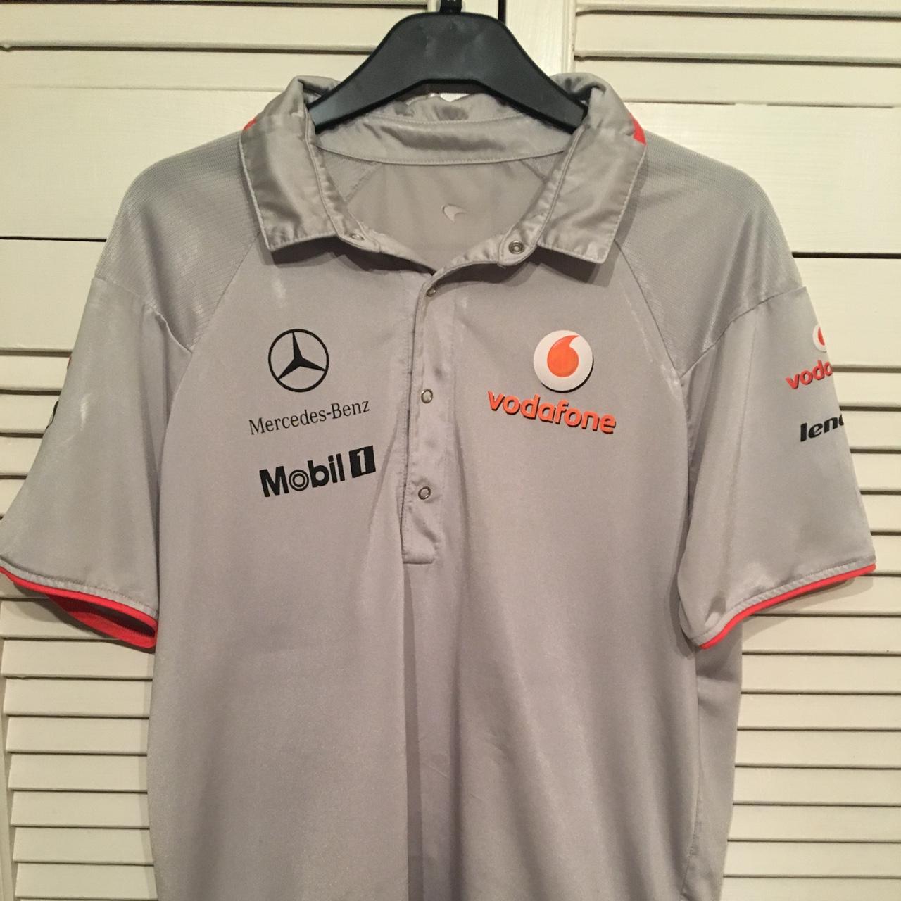 Mercedes Vodafone Mobil 1 Lenovo Polo Top Size... | Depop