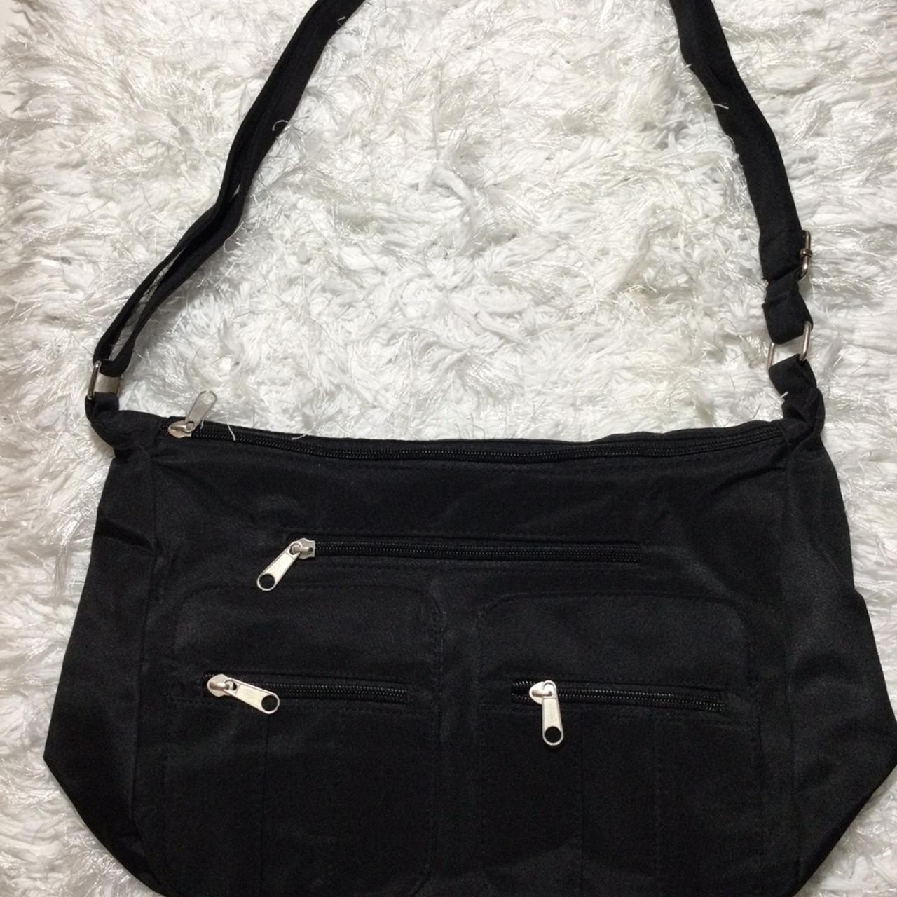 Itz Magic! Studios Crossbody Bag! Black microfiber... - Depop