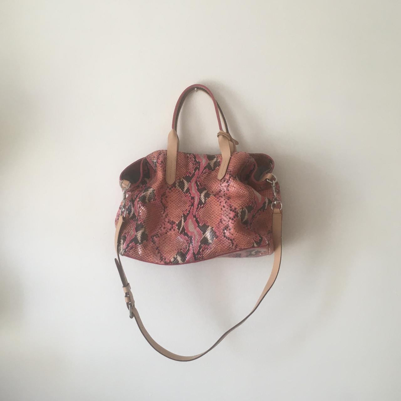 Brand: Cole Haan Type: Python Leather Satchel Color:... - Depop