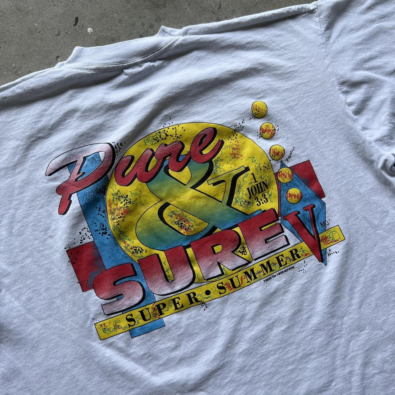 Vintage pure and sure super summer graphic... - Depop