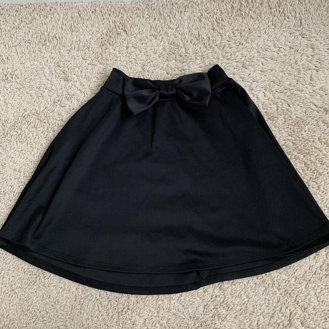 Charlotte Russe Black Bow Skirt -Size is S -In great... - Depop