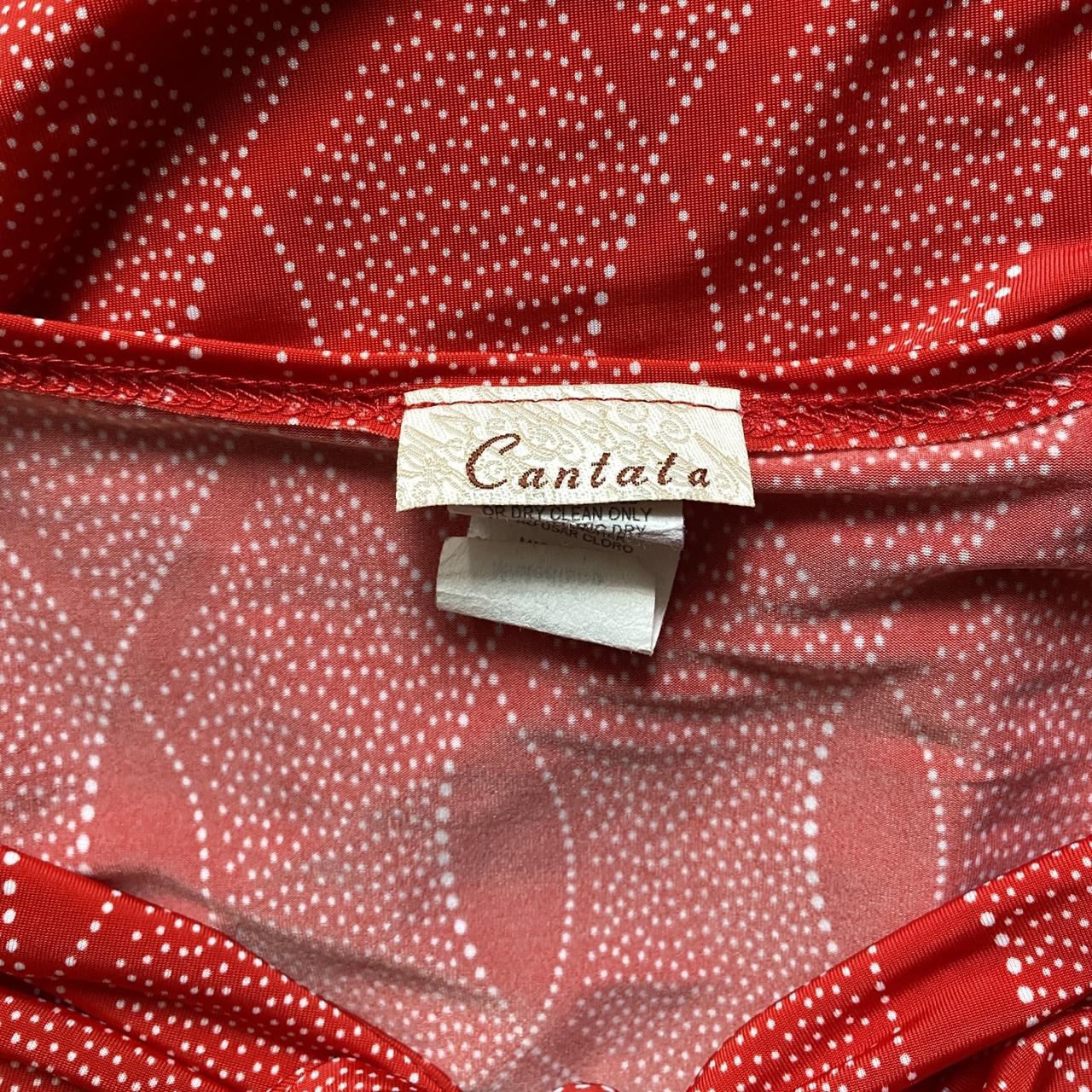 RED TOP Cap sleeves | Tie accent | Ruched Sides |... - Depop