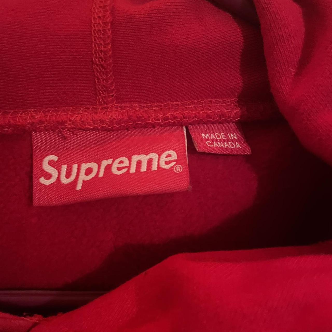 Red Supreme Box Logo Hoodie - $420 OBO - barely... - Depop