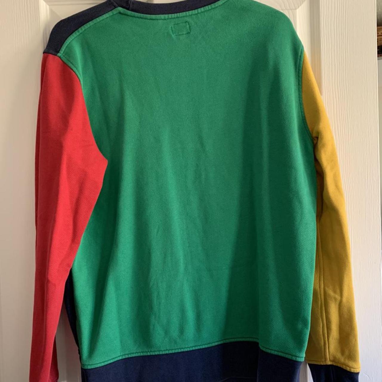 LEVI’S multi-coloured jumper in LARGE. Excellent... - Depop