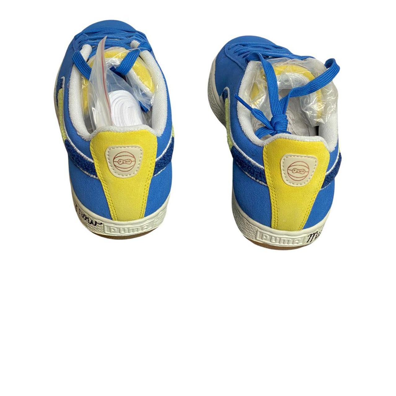 Puma Men's Blue and Yellow Trainers | Depop