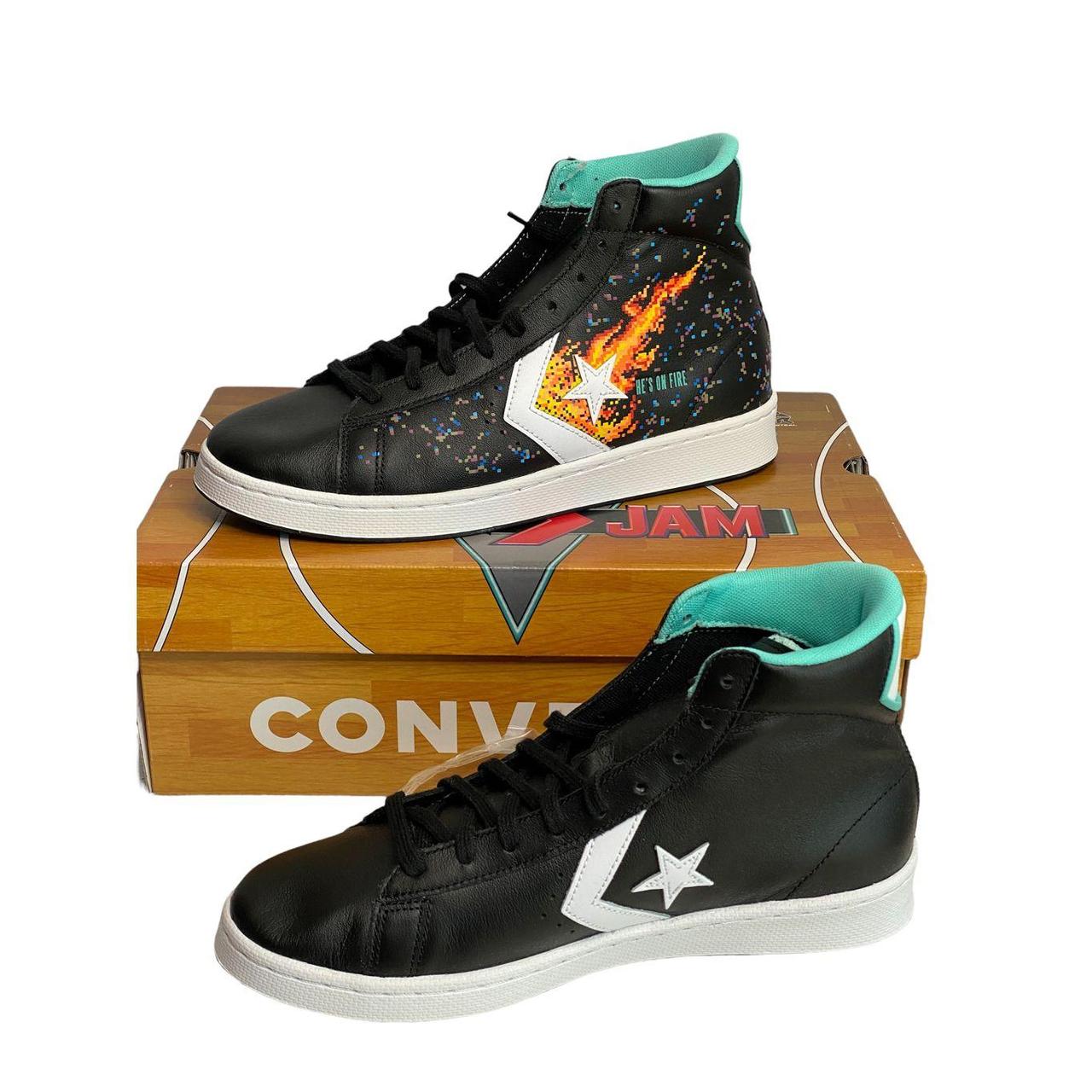 Converse all Star Pro Leather Hi NBA Sneaker Shoes... - Depop