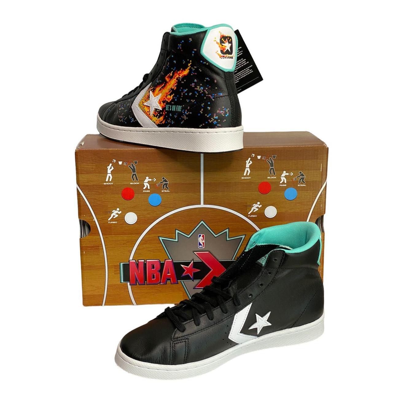 Converse all Star Pro Leather Hi NBA Sneaker Shoes... - Depop